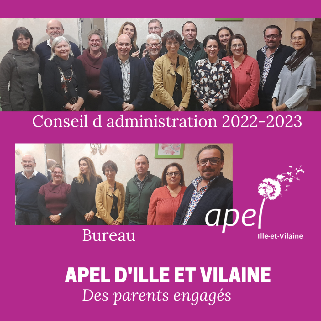 Équipe d’animation et Conseil d’administration - Apel 35